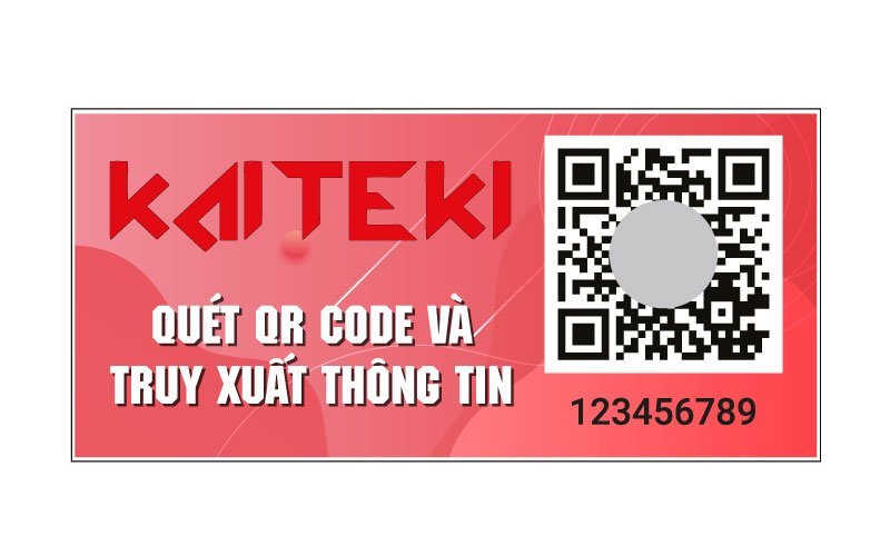 Cách xác thực cần câu cá chính hãng Kaiteki Fishing Store bằng QR code